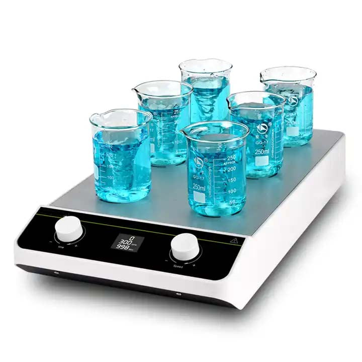 Multi Position Magnetic Stirrers- 6 Stirring Points (Model No. HVO-90 ...